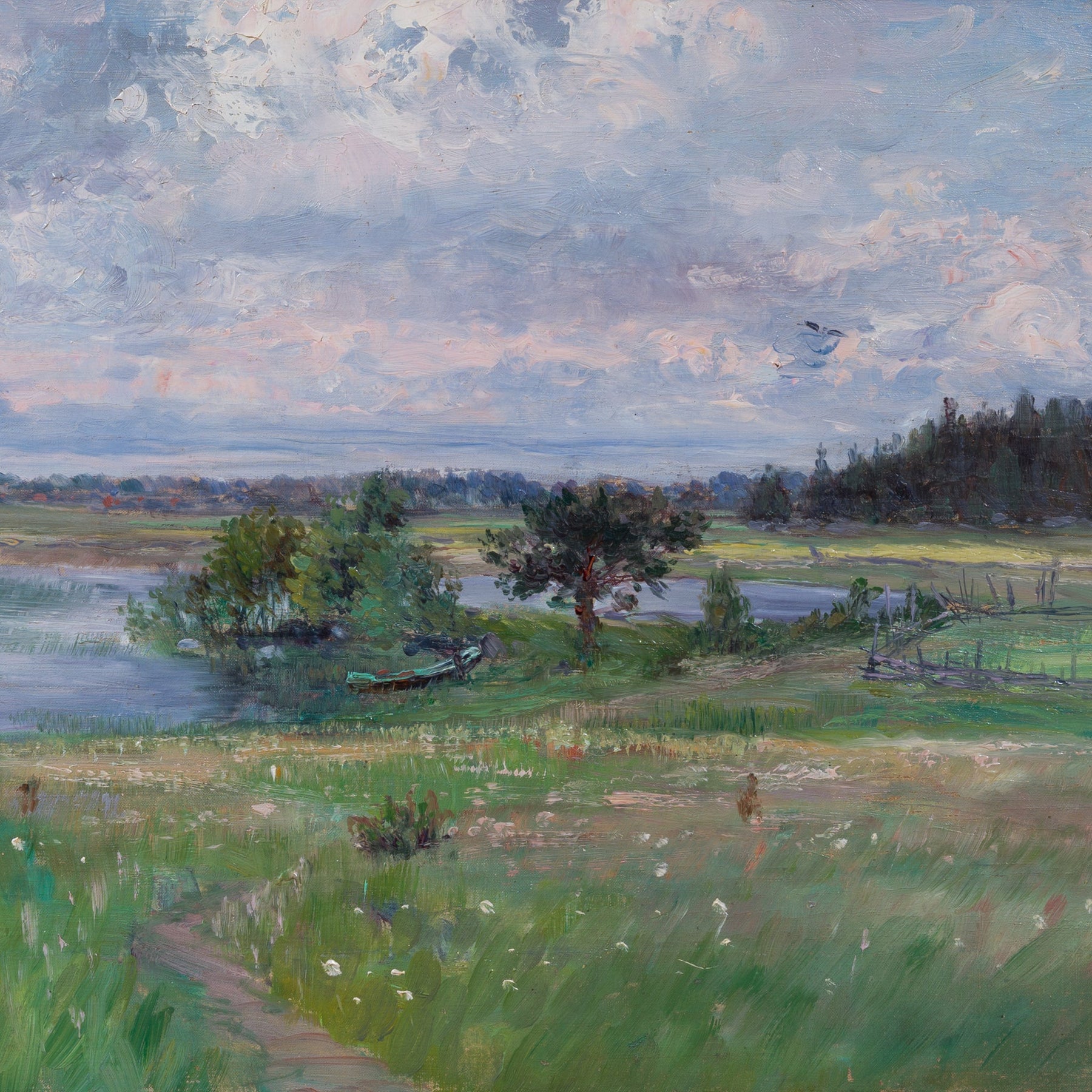 Anton Genberg - Scandinavian Impressionist Landscape(1894 ...