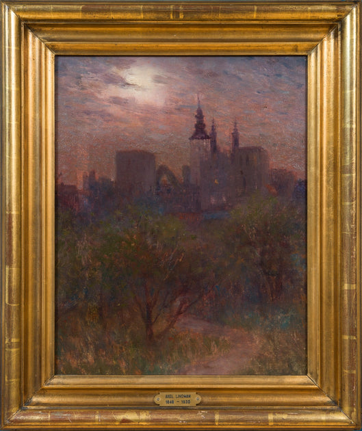Axel Lindman - Evening Sun, View of Visby, c. 1896 – CLASSICARTWORKS