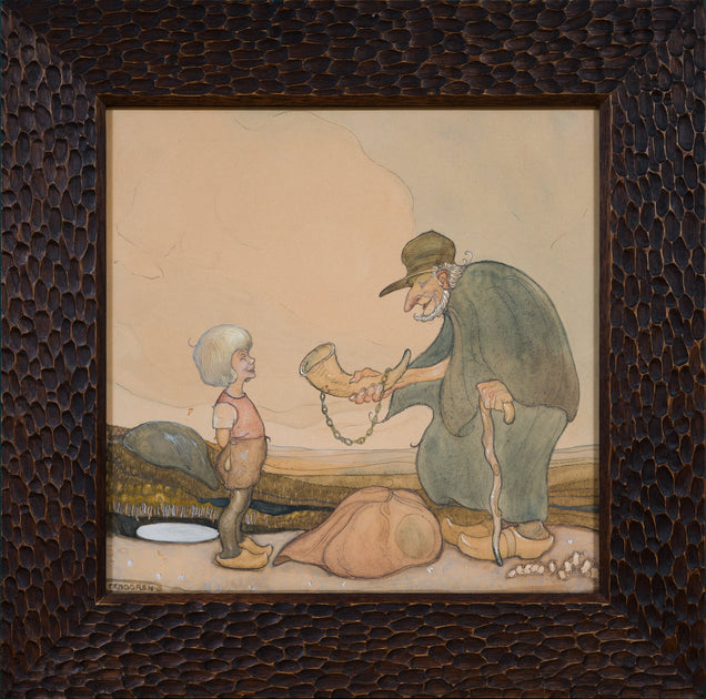 Gustaf Tenggren - The Horn (1919) – CLASSICARTWORKS
